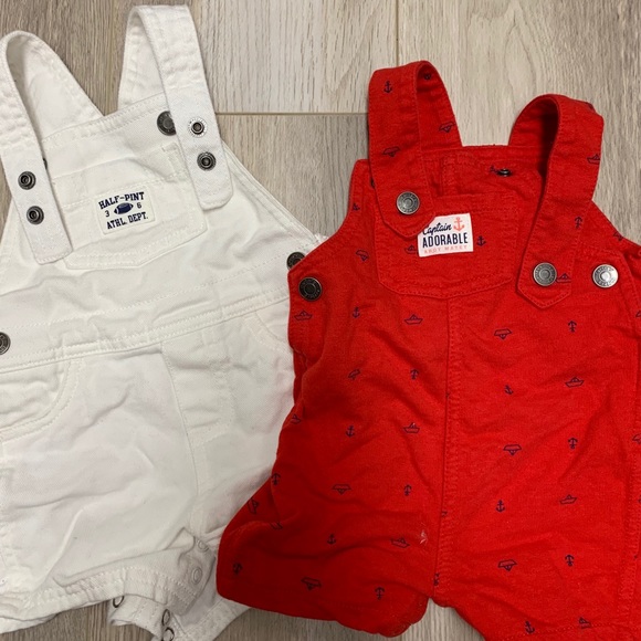 Carter's | One Pieces | Bundle Of Carters Baby Overalls Size 9m | Poshmark